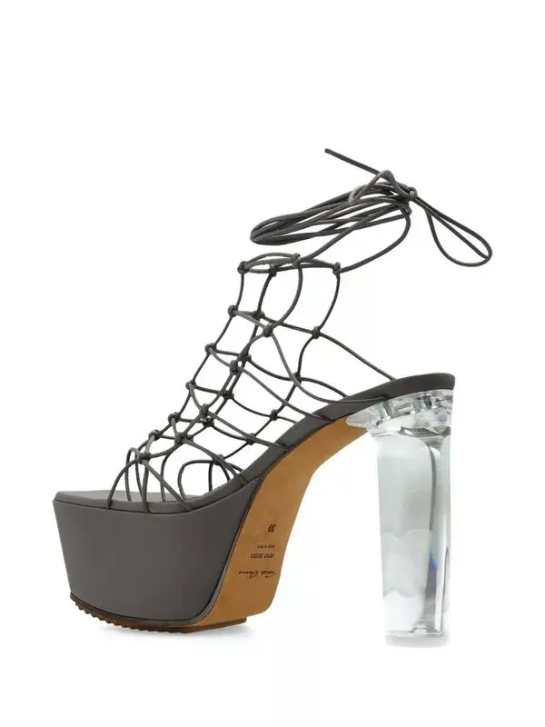 Rick Owens Web Platform Heeled Sandals