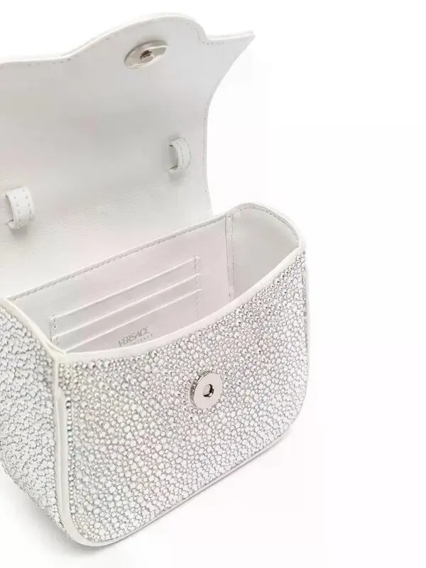 Versace La Medusa Crystal-embellished Mini Bag