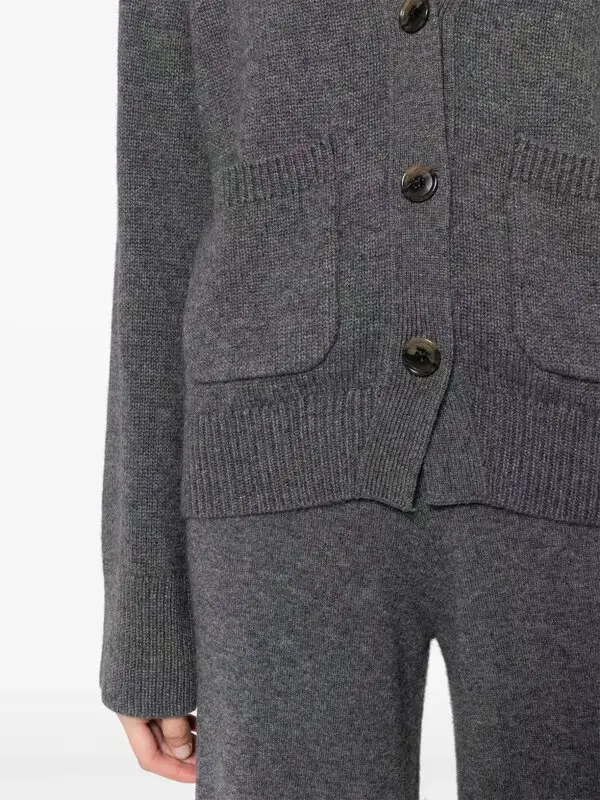 LISA YANG Danni Cashmere Cardigan - Grey