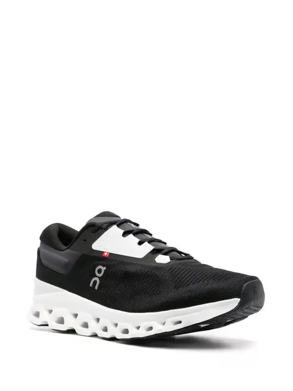 On Cloudstratus Running Sneakers - Black