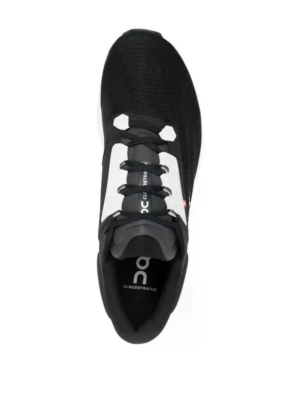 On Cloudstratus Running Sneakers - Black