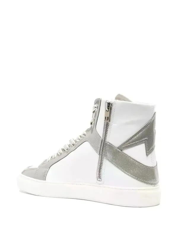 Zadig&Voltaire High Flash Infinity Leather Sneakers