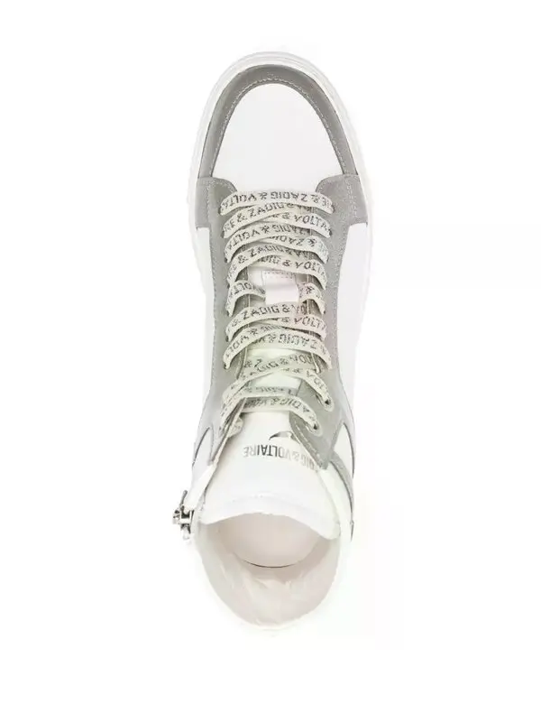 Zadig&Voltaire High Flash Infinity Leather Sneakers