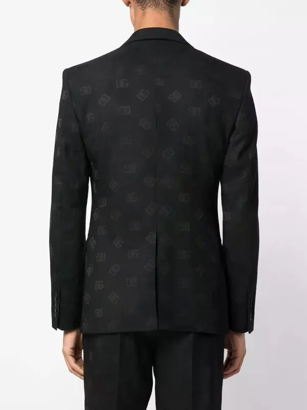 Dolce & Gabbana Logo-jacquard Single-breasted Blazer