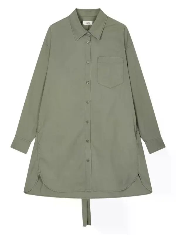 STUDIO TOMBOY Patch-pocket Shirtdress - Green