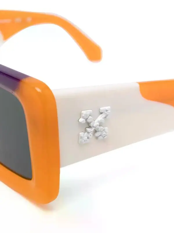 Off-White Seattle Rectangle-frame Sunglasses - Orange