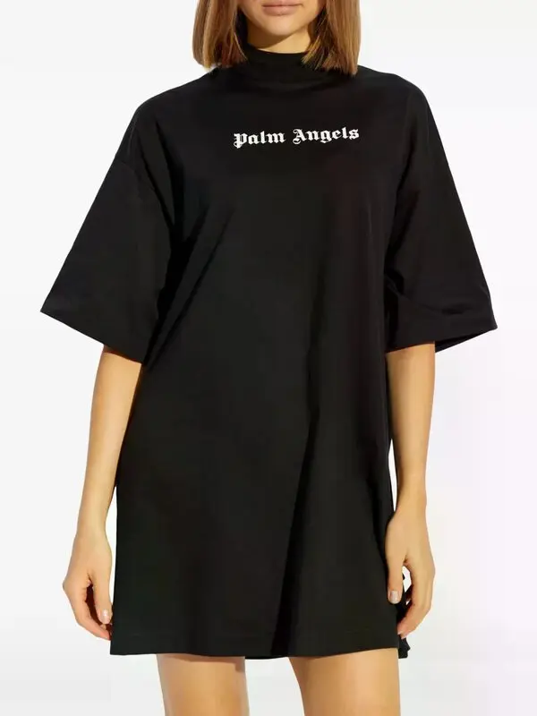 Palm Angels Logo-print T-shirt Dress