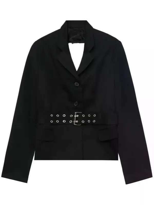 Vaquera Open-back Belted Blazer