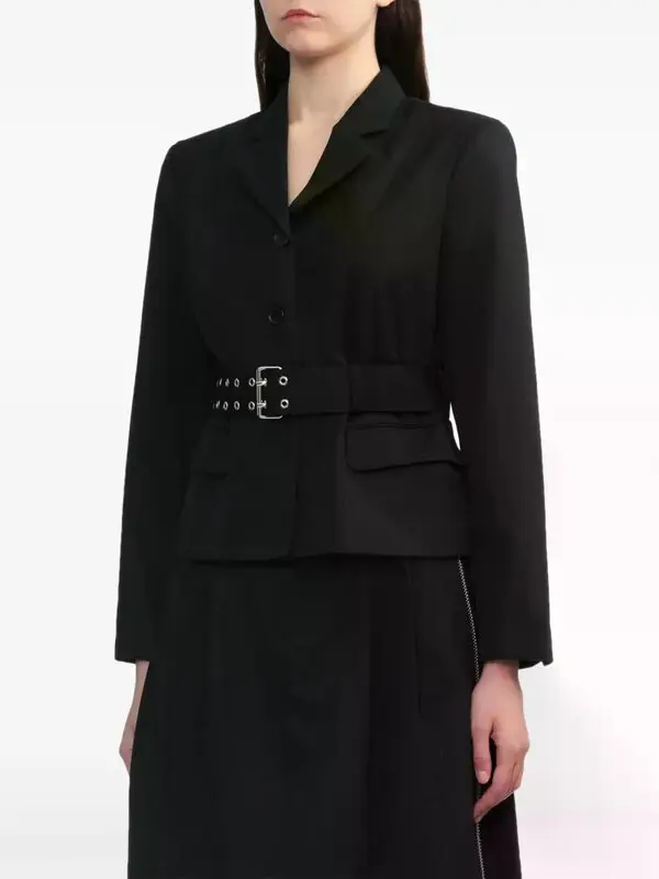 Vaquera Open-back Belted Blazer