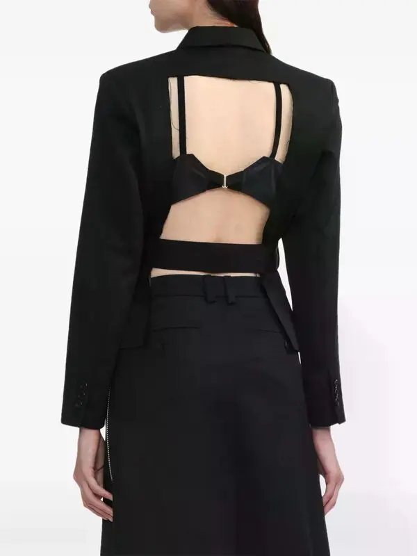 Vaquera Open-back Belted Blazer