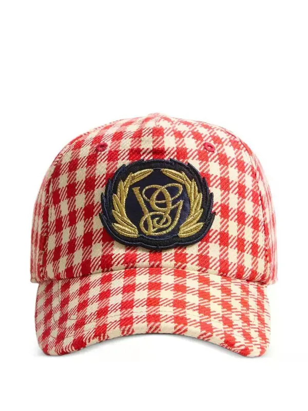 Valentino Garavani Baseball Cap With Embroidered Patch - Red