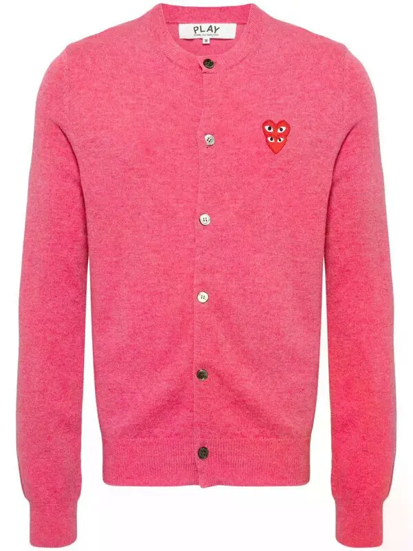 Play Comme Des Garcon Wool Cardigan