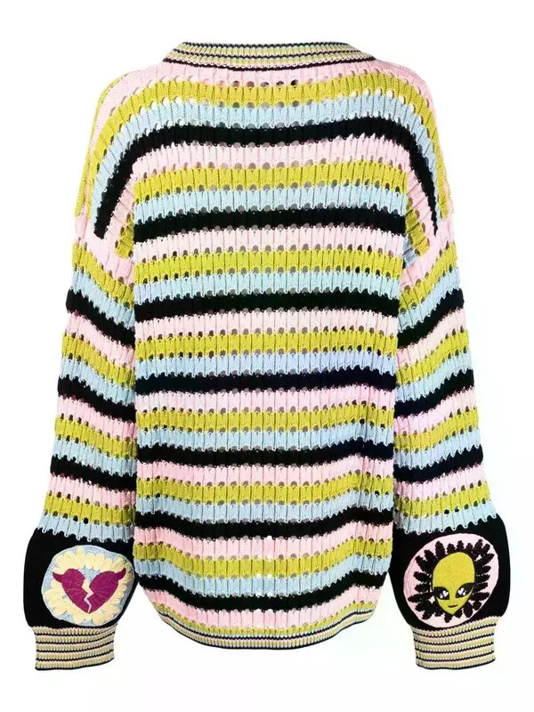 Gcds Colour-block Stripe Knit Jumper