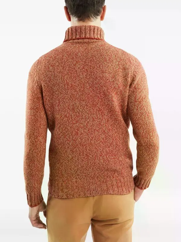 FAY Roll Neck Virgin Wool Jumper