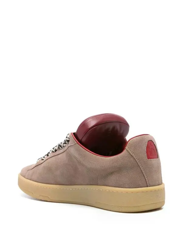 LANVIN X Future Hyper Curb Suede Sneakers - Brown
