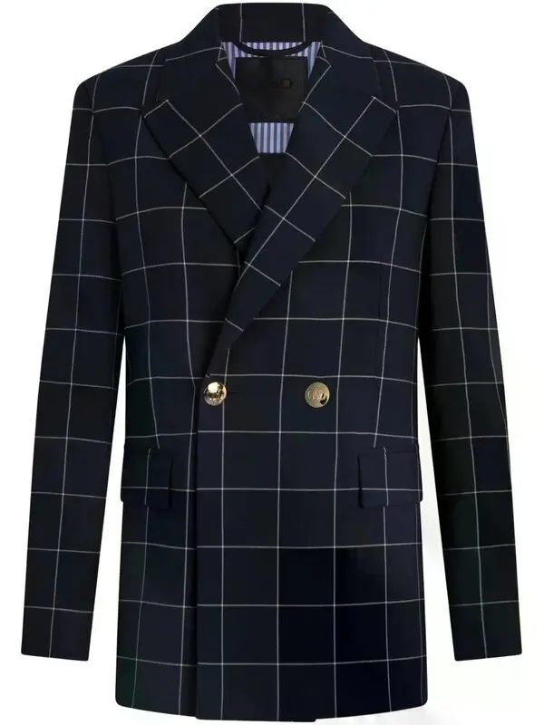 Liu Jo Double-breasted Check Blazer