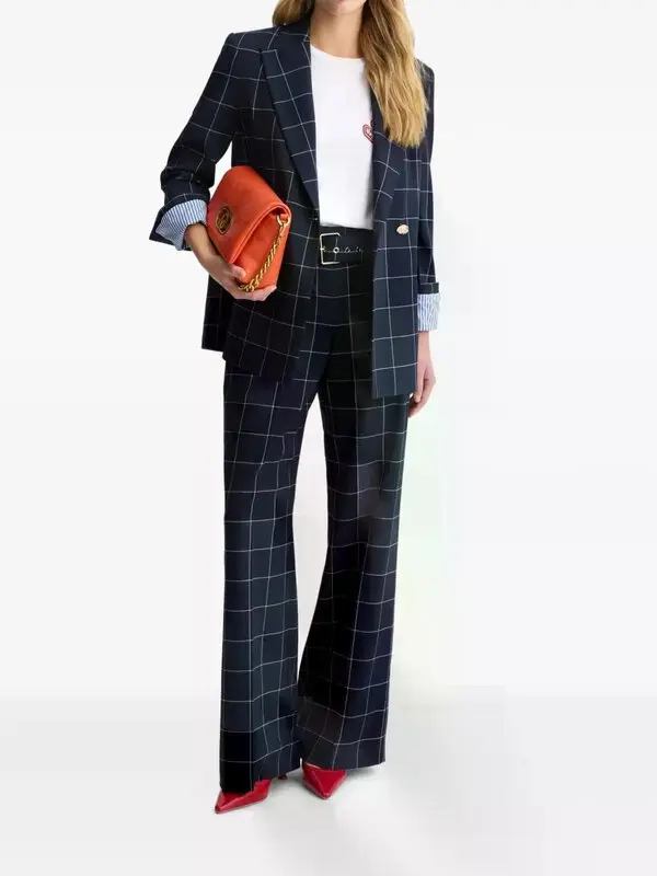 Liu Jo Double-breasted Check Blazer