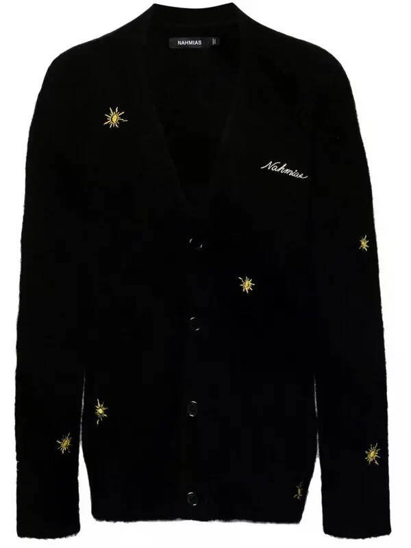 NAHMIAS Sunshine Logo-embroidered Cardigan