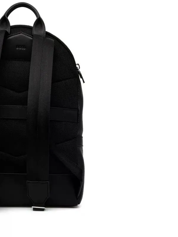 BOSS Grained Leather Backpack