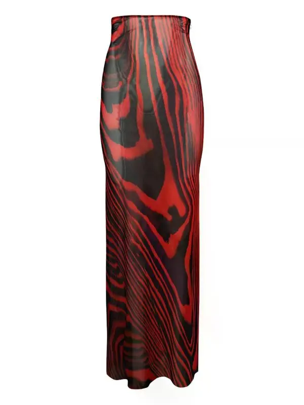 David Koma Printed Maxi Skirt