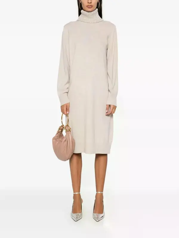 Fabiana Filippi Sequin-collar Midi Dress