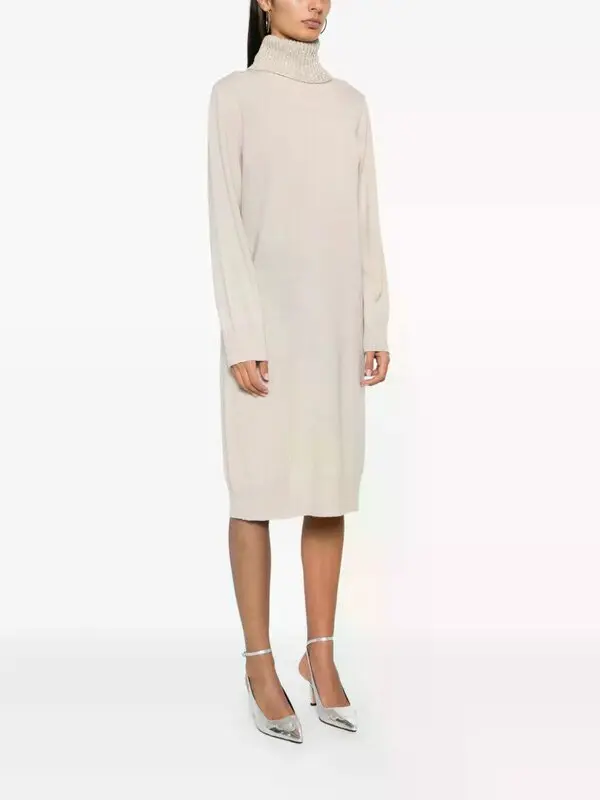 Fabiana Filippi Sequin-collar Midi Dress