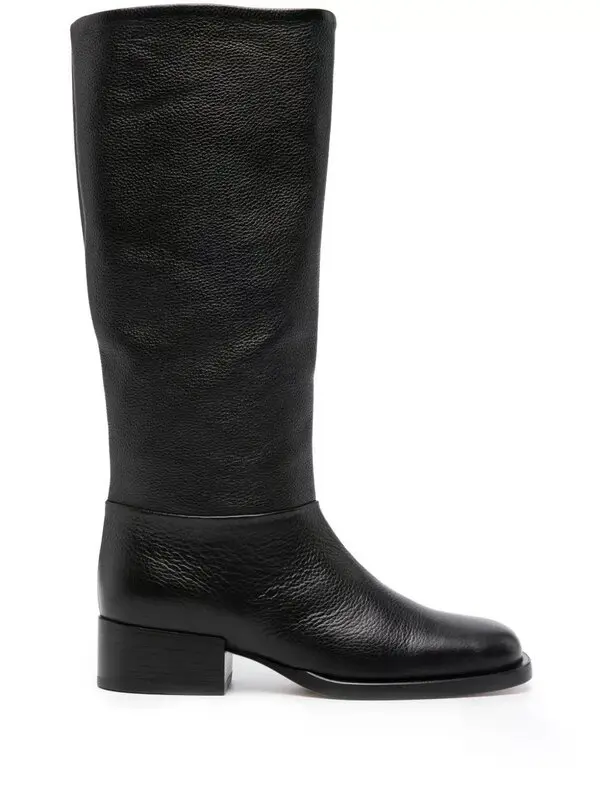 Dear Frances Smooth-grain Leather Below-knee Boots