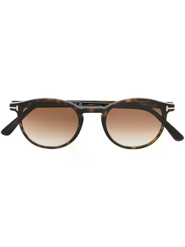 TOM FORD Round-frame Sunglasses - Brown