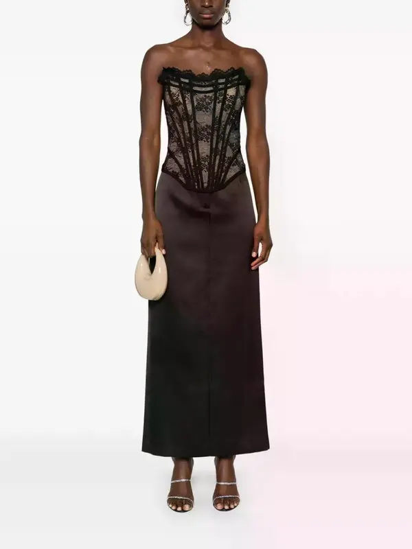 Giuseppe Di Morabito Lace-appliqué Corset Top