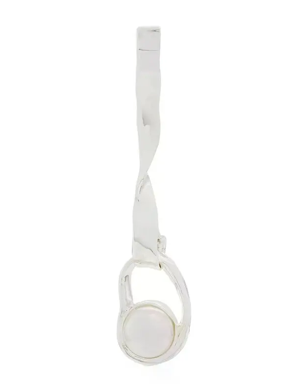 COUP DE COEUR Liquid Pearl Drop Earring - Silver