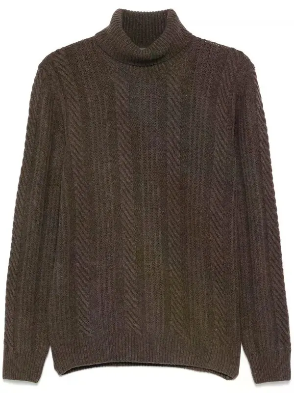 Corneliani Turtleneck Sweater - Brown