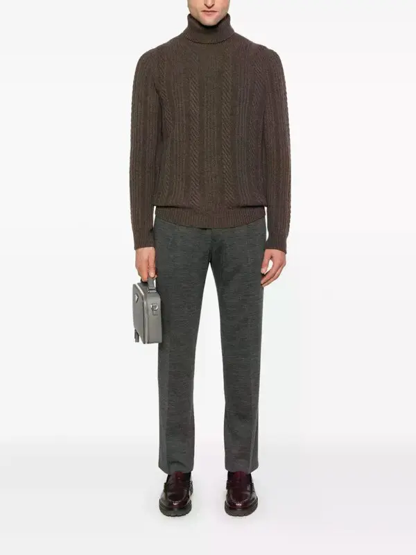 Corneliani Turtleneck Sweater - Brown
