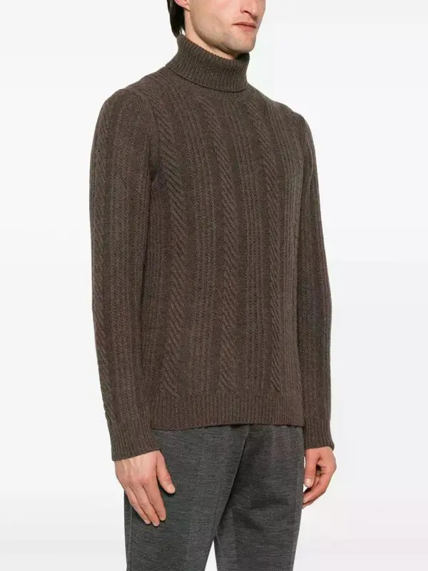 Corneliani Turtleneck Sweater - Brown