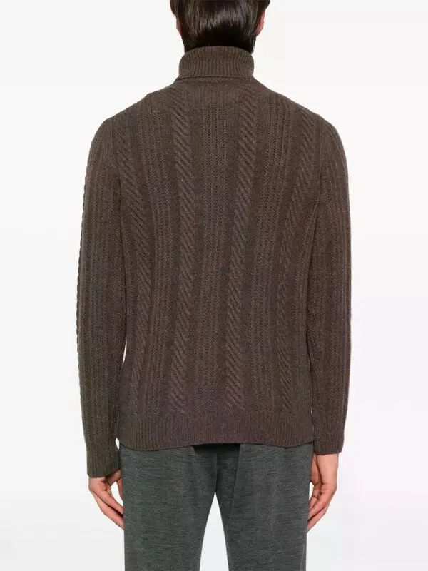Corneliani Turtleneck Sweater - Brown