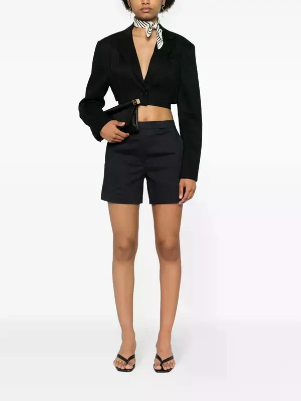 Theory Tailored Linen-blend Short Shorts