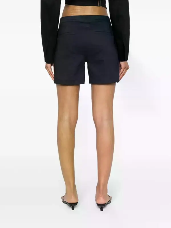 Theory Tailored Linen-blend Short Shorts