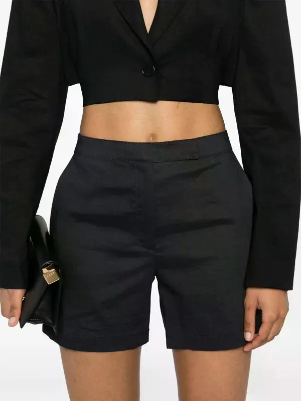 Theory Tailored Linen-blend Short Shorts