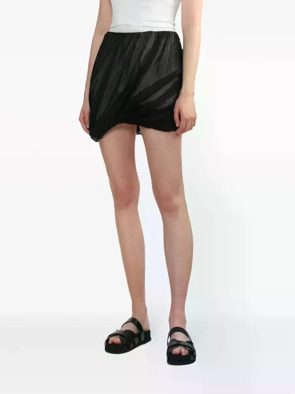 Helmut Lang Bubble Gathered Miniskirt