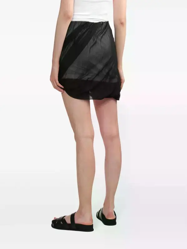 Helmut Lang Bubble Gathered Miniskirt