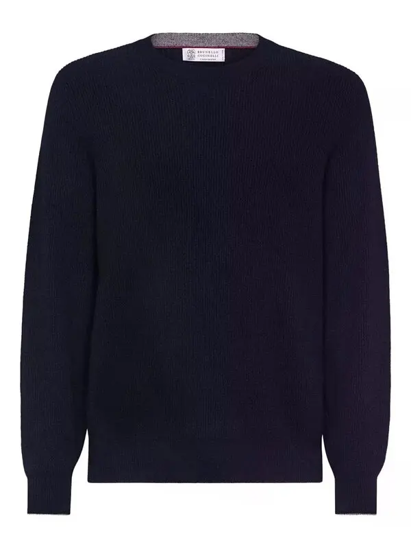 Brunello Cucinelli Crew-neck Cashmere Jumper - Blue