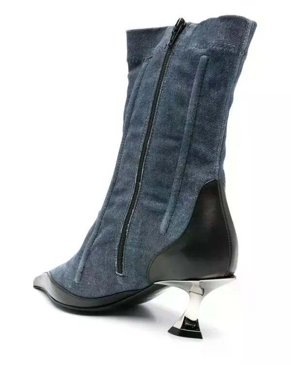 MUGLER 55mm Boned Fang Ankle Boots