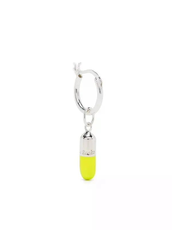 TRUE ROCKS Mini Pill Hoop Earring - Silver