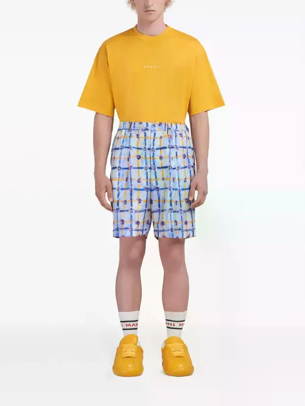 Marni Tailored Printed Silk Shorts