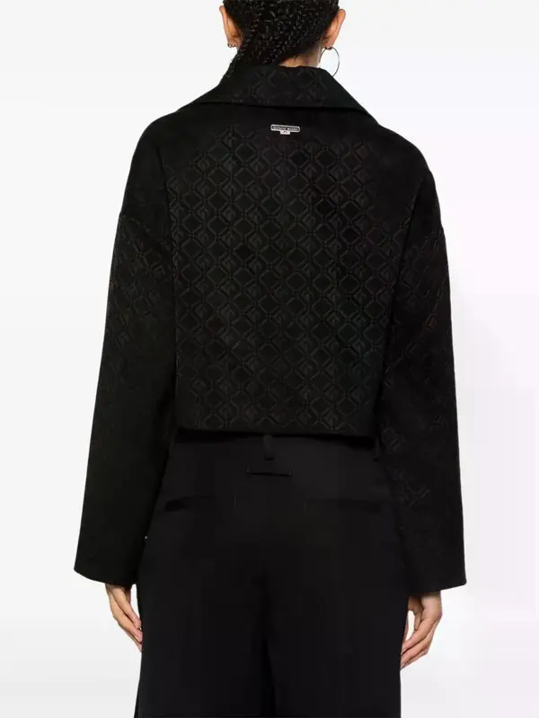MARINE SERRE Moonogram Jacquard Cropped Top