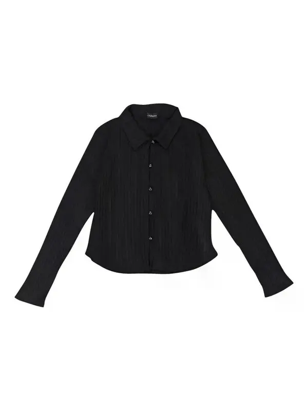 Callipygian Ribbed Cardigan With Button Fastening