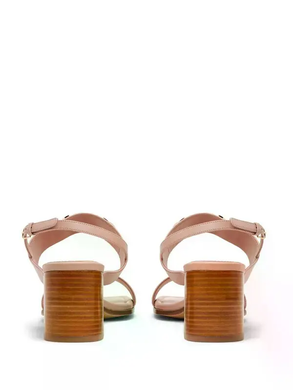 FERRAGAMO Gancini-buckle 55mm Leather Sandals