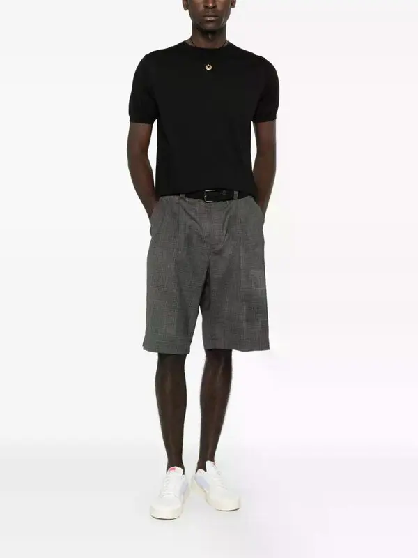 KANGRA Fine-ribbed T-shirt - Black