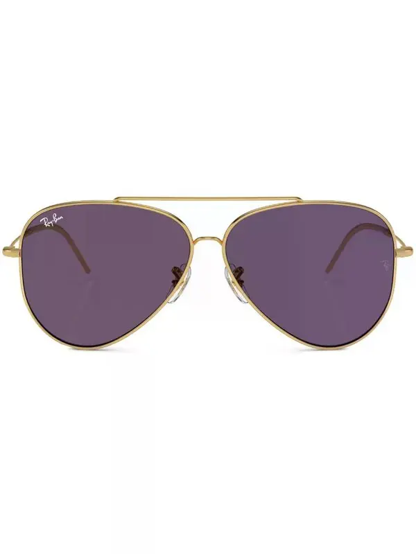 Ray-ban Aviator Reverse Sunglasses - Gold