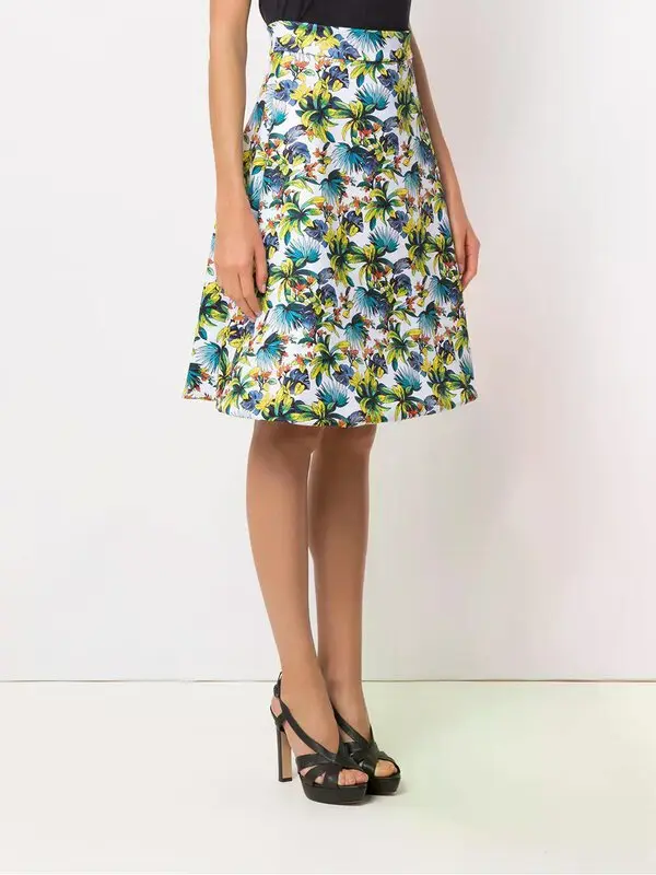 AMIR SLAMA Printed A-line Skirt