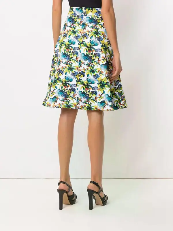 AMIR SLAMA Printed A-line Skirt